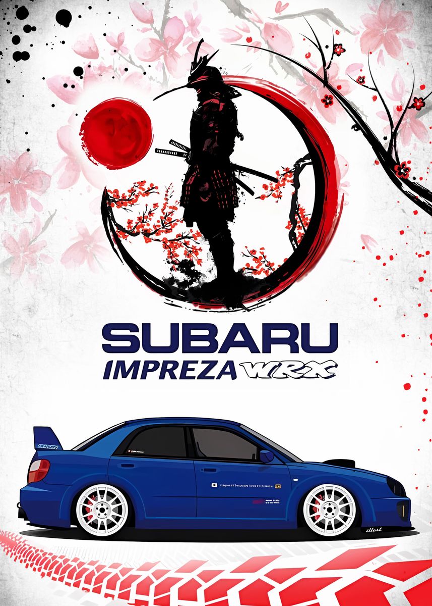 'Subaru WRX STI' Poster, picture, metal print, paint by ALEX SHINDER ...