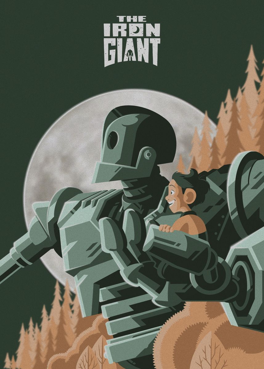 'The iron giant' Poster, picture, metal print, paint by pxlsm studio ...