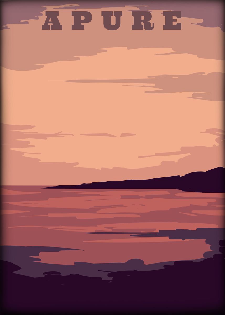 'Apure' Poster, picture, metal print, paint by Kaye Whitesel | Displate