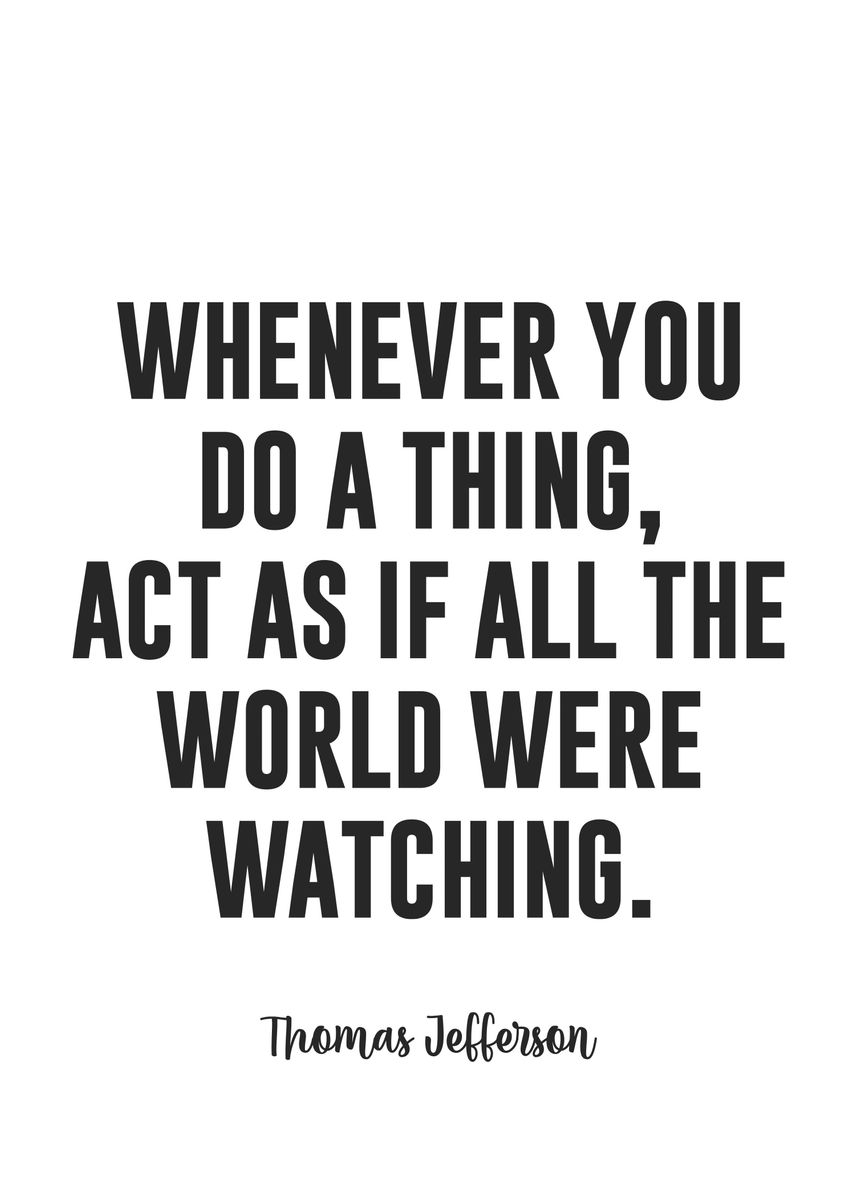'Thomas Jefferson quote' Poster, picture, metal print, paint by Gembull ...