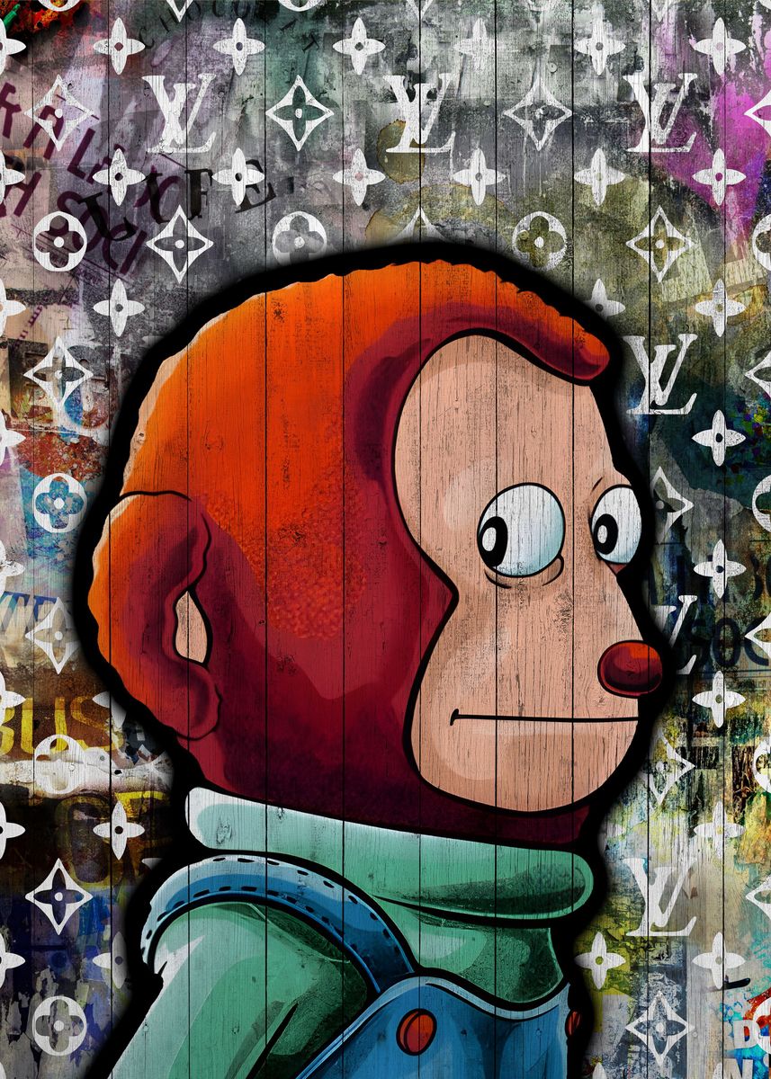 'Puppet Monkey Meme' Poster, picture, metal print, paint by Jamie Stephens | Displate