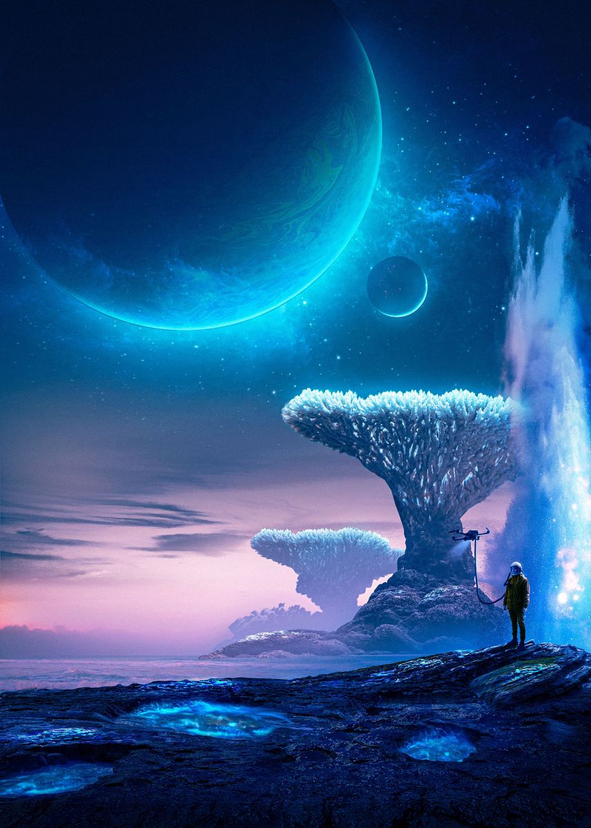 'Dream world' Poster, picture, metal print, paint by peyton robertson ...