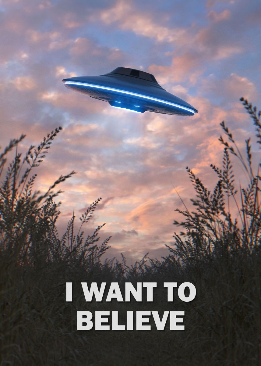 'I Want To Believe' Poster, picture, metal print, paint by Void Seven ...
