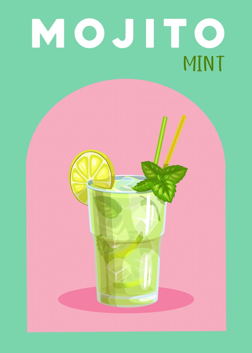 'Mojito Mint' Poster, picture, metal print, paint by Marius Becker ...