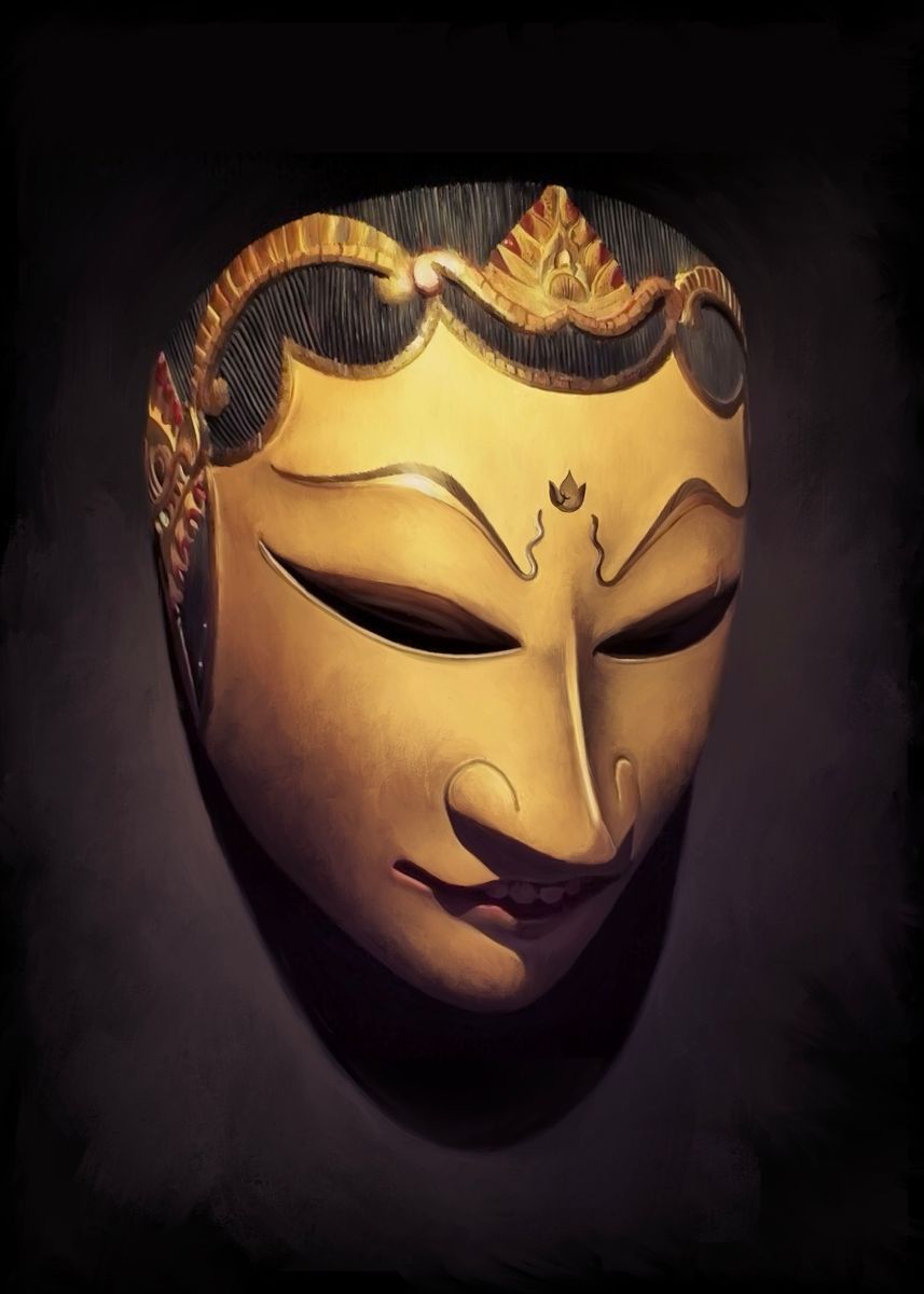 'classic javanese mask' Poster, picture, metal print, paint by yunur ...