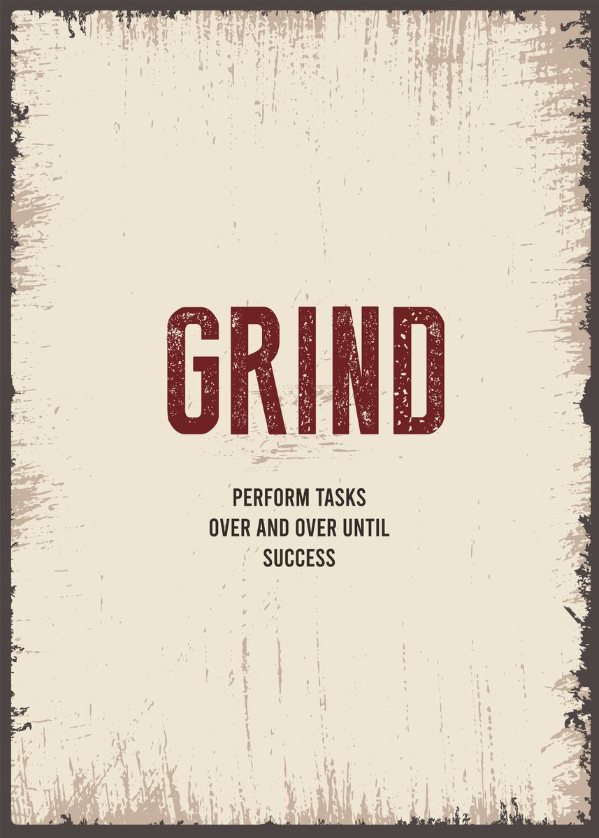 'grind' Poster, picture, metal print, paint by Trending Displate ...