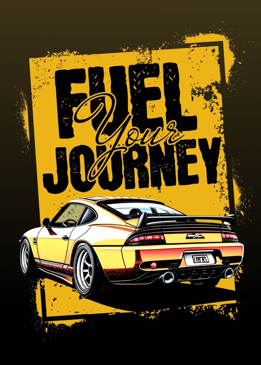 'FUEL YOUR JOURNEY' Poster, picture, metal print, paint by animals game ...