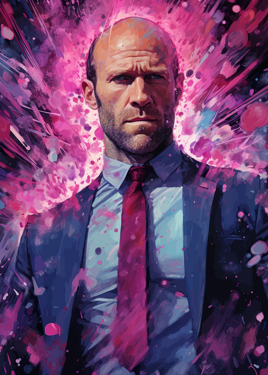 'Jason Statham Watercolor ' Poster, picture, metal print, paint by ZLIZ ...