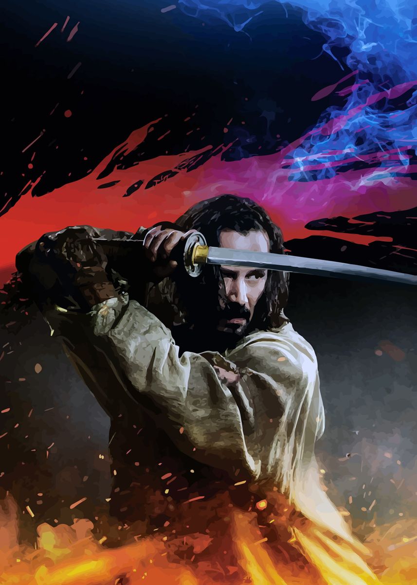 'Ronin' Poster, picture, metal print, paint by Heyhello For | Displate