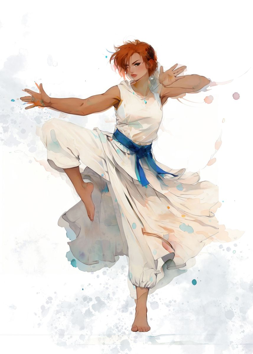 'Badass Monk' Poster, picture, metal print, paint by Shroom Squirrel ...