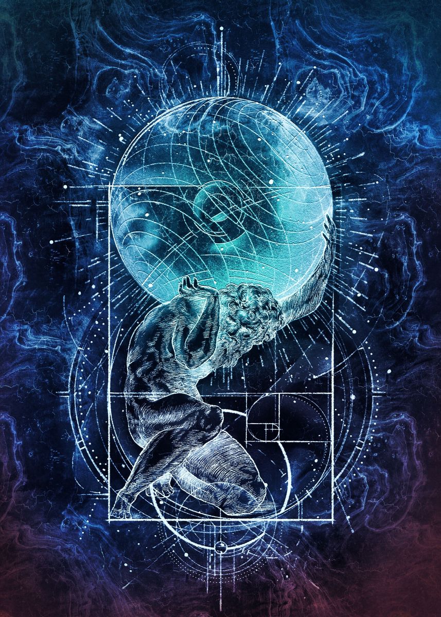 'Geometric Atlas' Poster, picture, metal print, paint by Igor Lukyan | Displate