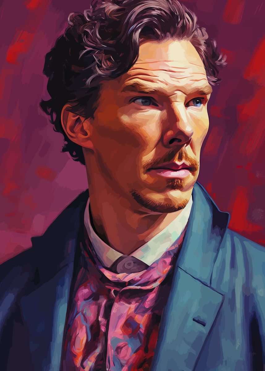 'Benedict Cumberbatch ' Poster, picture, metal print, paint by r DUCA ...