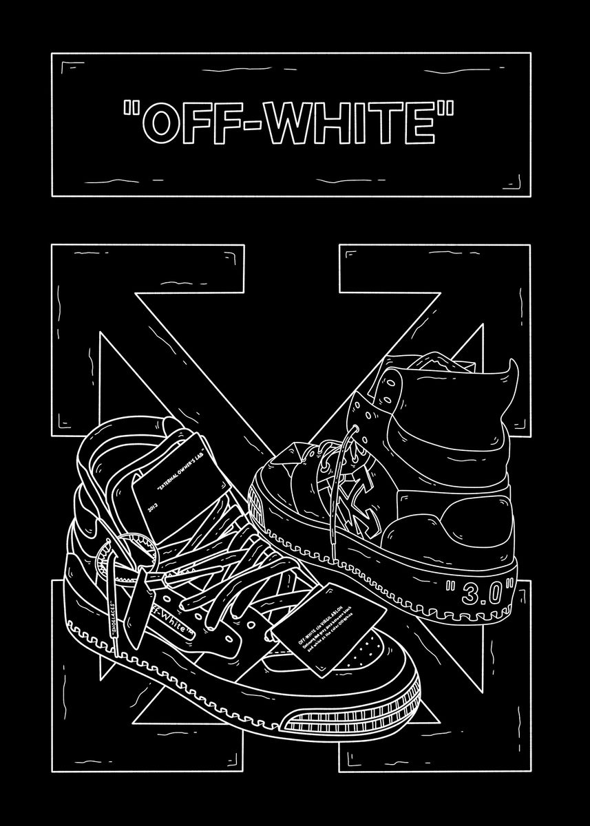 'The Black Sneakerheads Off' Poster, picture, metal print, paint by Rah ...