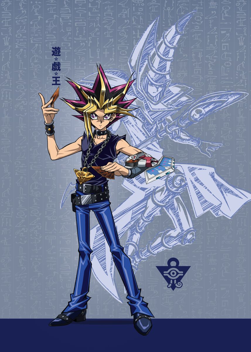 'Dark Yugi' Poster, picture, metal print, paint by Yu-Gi-Oh! | Displate