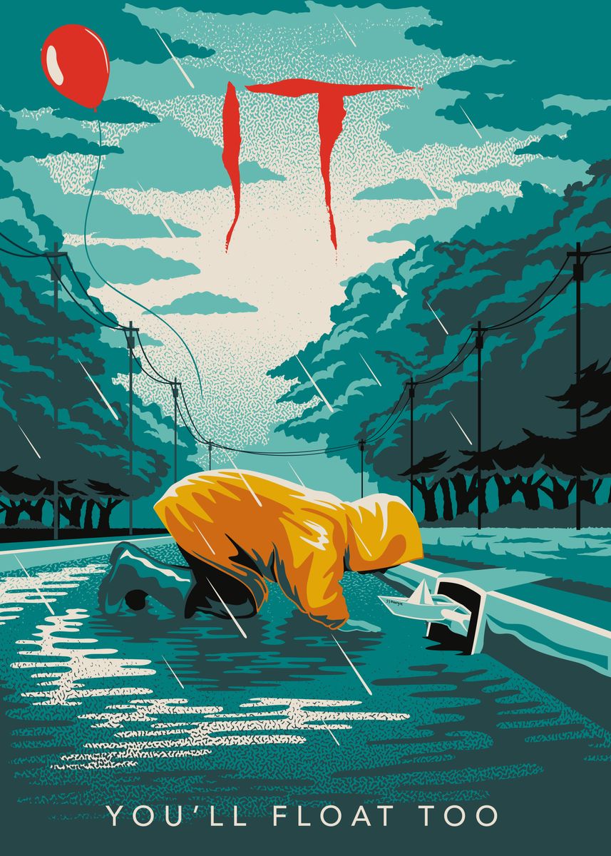 'IT Vintage' Poster, picture, metal print, paint by Warner Bros. Horror ...