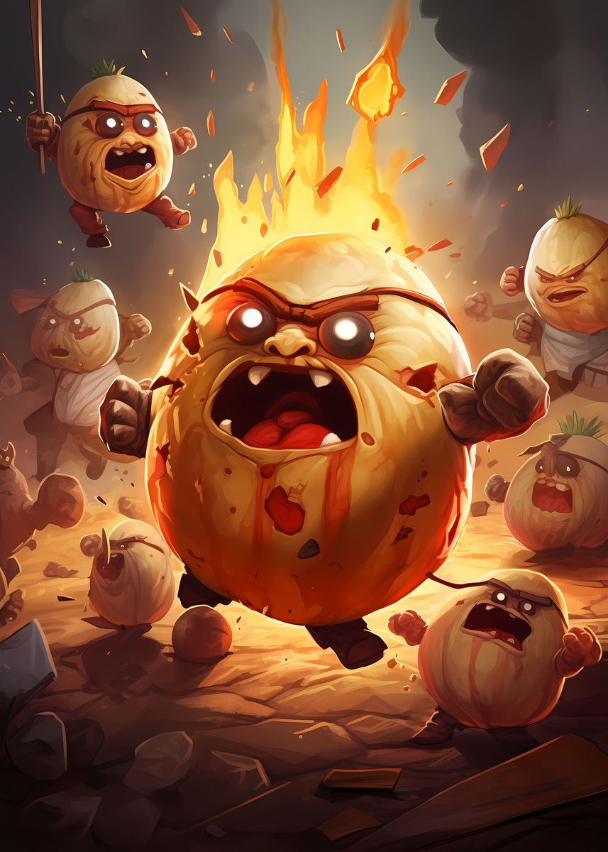 'Brotato Character Gaming' Poster, picture, metal print, paint by ...