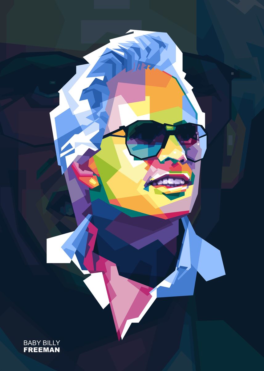 'Babby Billy Freeman WPAP' Poster, picture, metal print, paint by Ant ...