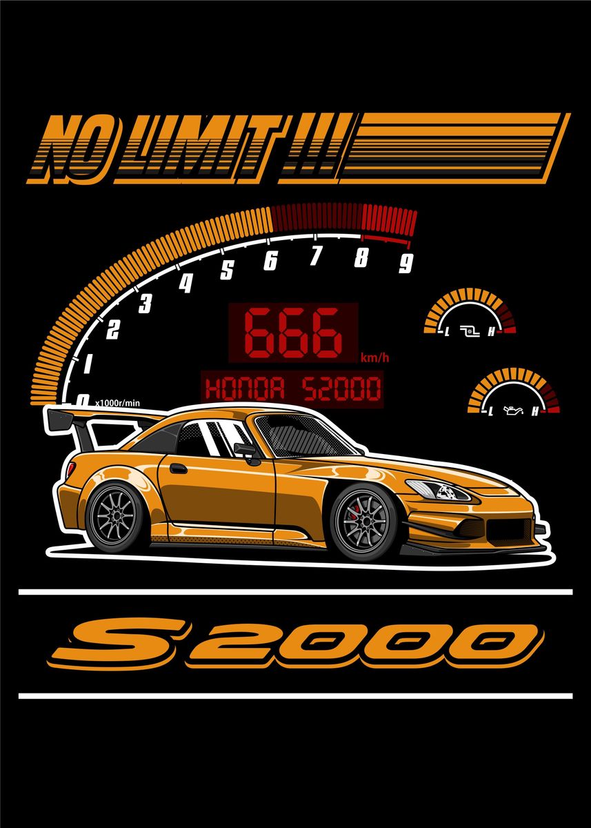 'Honda S2000 ' Poster, picture, metal print, paint by Heru Kurniawan ...