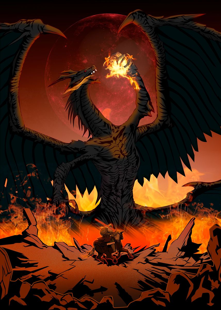 'final boss fight' Poster, picture, metal print, paint by geeks holic ...