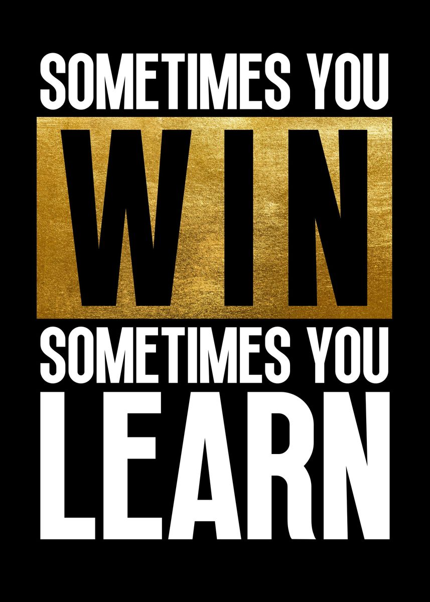 'Motivational Quote' Poster, picture, metal print, paint by Nae | Displate