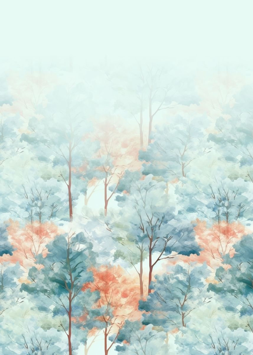 'ABSTRACT AUTUMN NATURE' Poster, picture, metal print, paint by ...