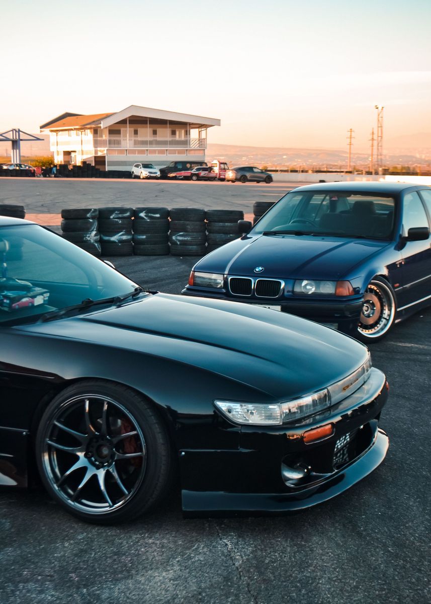 'Nissan Silvia S14 ' Poster, picture, metal print, paint by Jason HCK ...