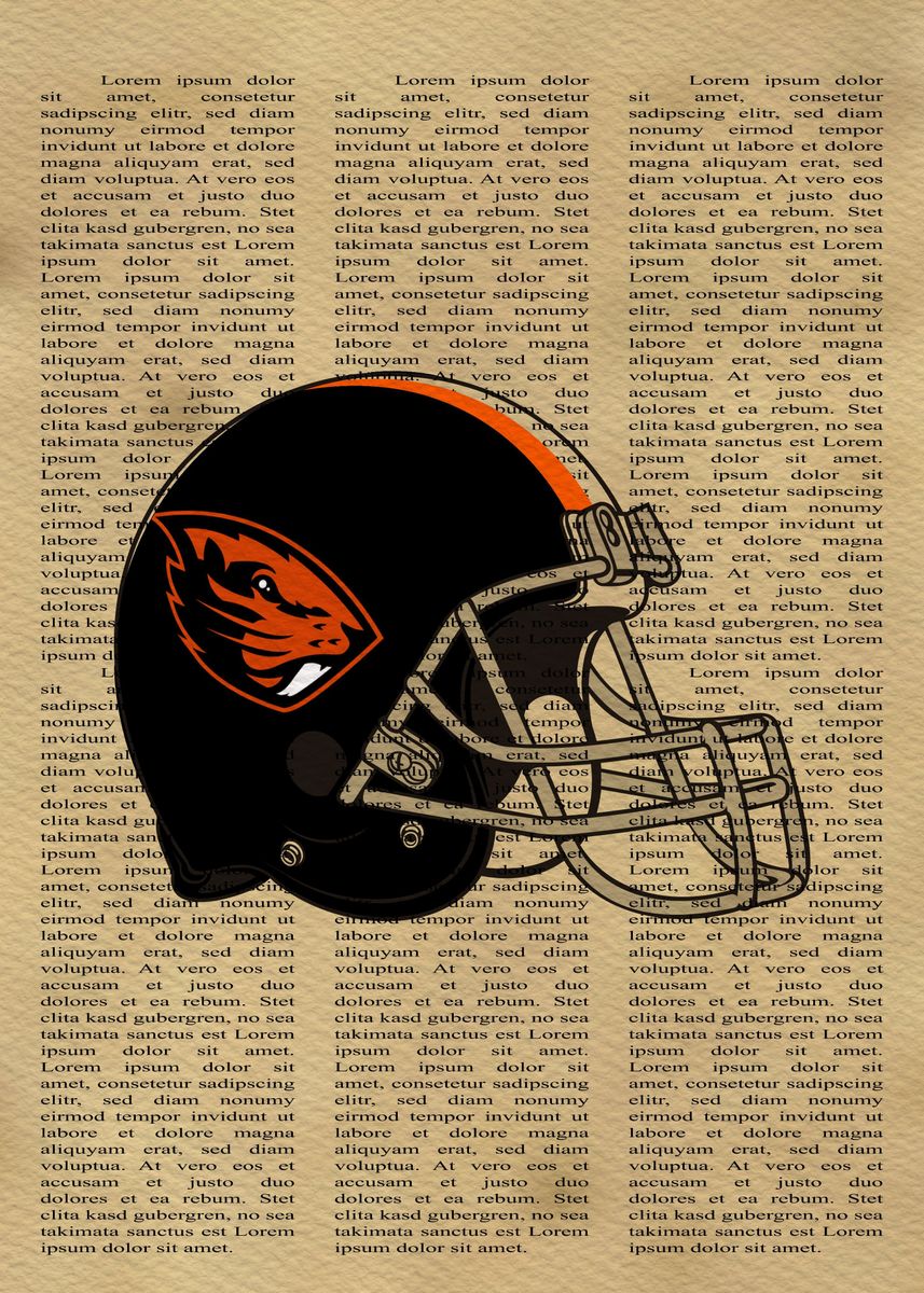 'Oregon State Beavers ' Poster, picture, metal print, paint by Nguyen ...