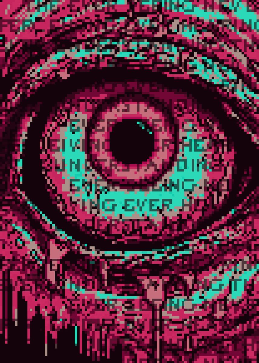 'Pixel Art Eye' Poster, picture, metal print, paint by JVPIXEL | Displate