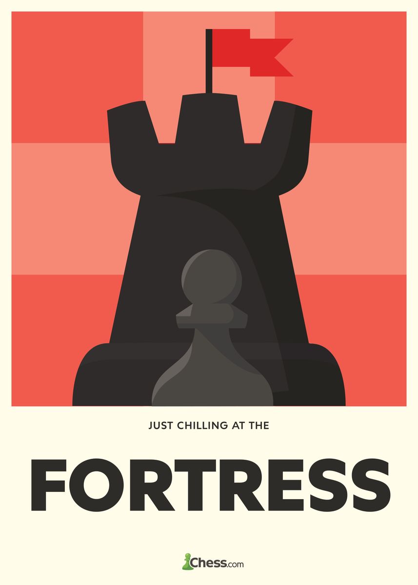 'Chess Fortress' Poster, picture, metal print, paint by Chess | Displate