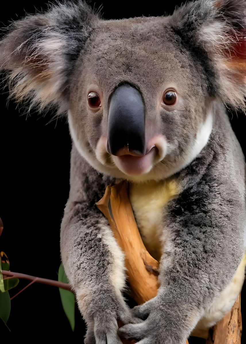 'Funny koala head' Poster, picture, metal print, paint by Ayen Khusna ...