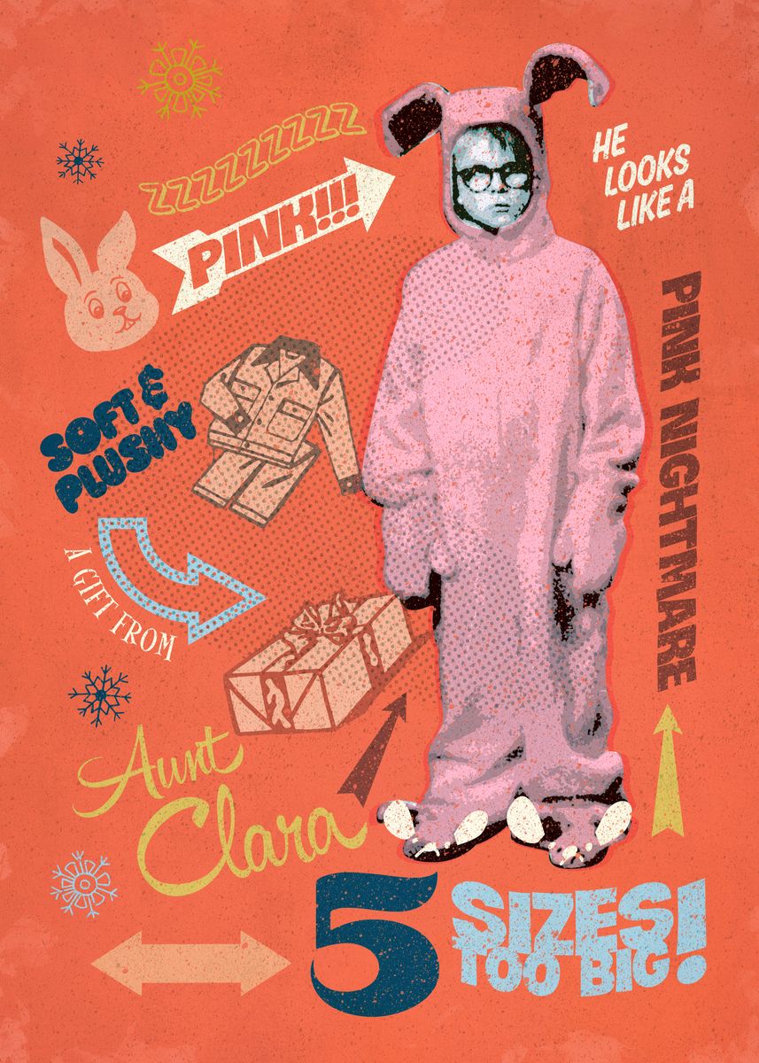 'Pink Nightmare' Poster, picture, metal print, paint by A Christmas ...