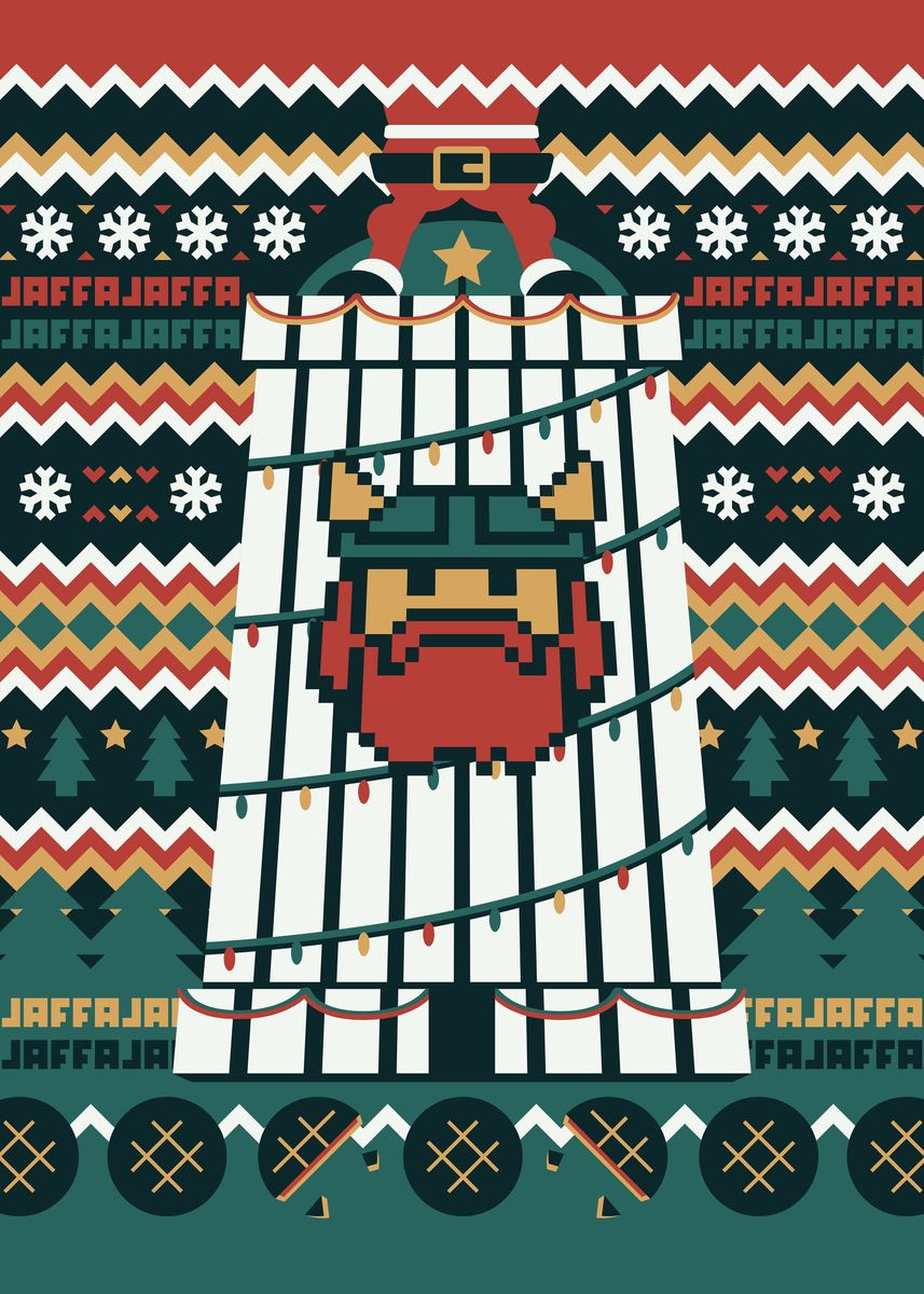 'Jaffa Factory at Christmas' Poster, picture, metal print, paint by ...