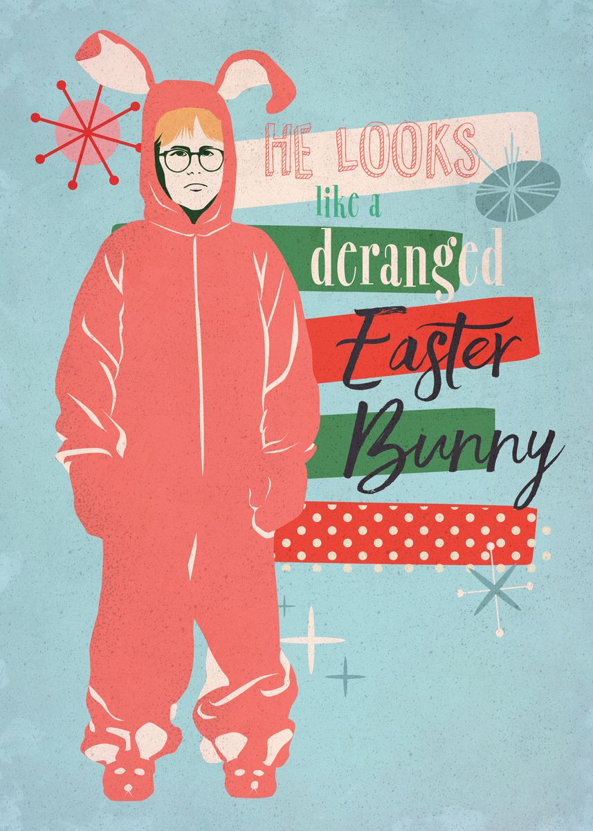 'Deranged Easter Bunny' Poster, picture, metal print, paint by A ...