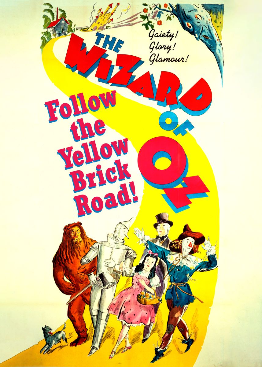 'the Yellow Brick Road' Poster, picture, metal print, paint by Wizard ...