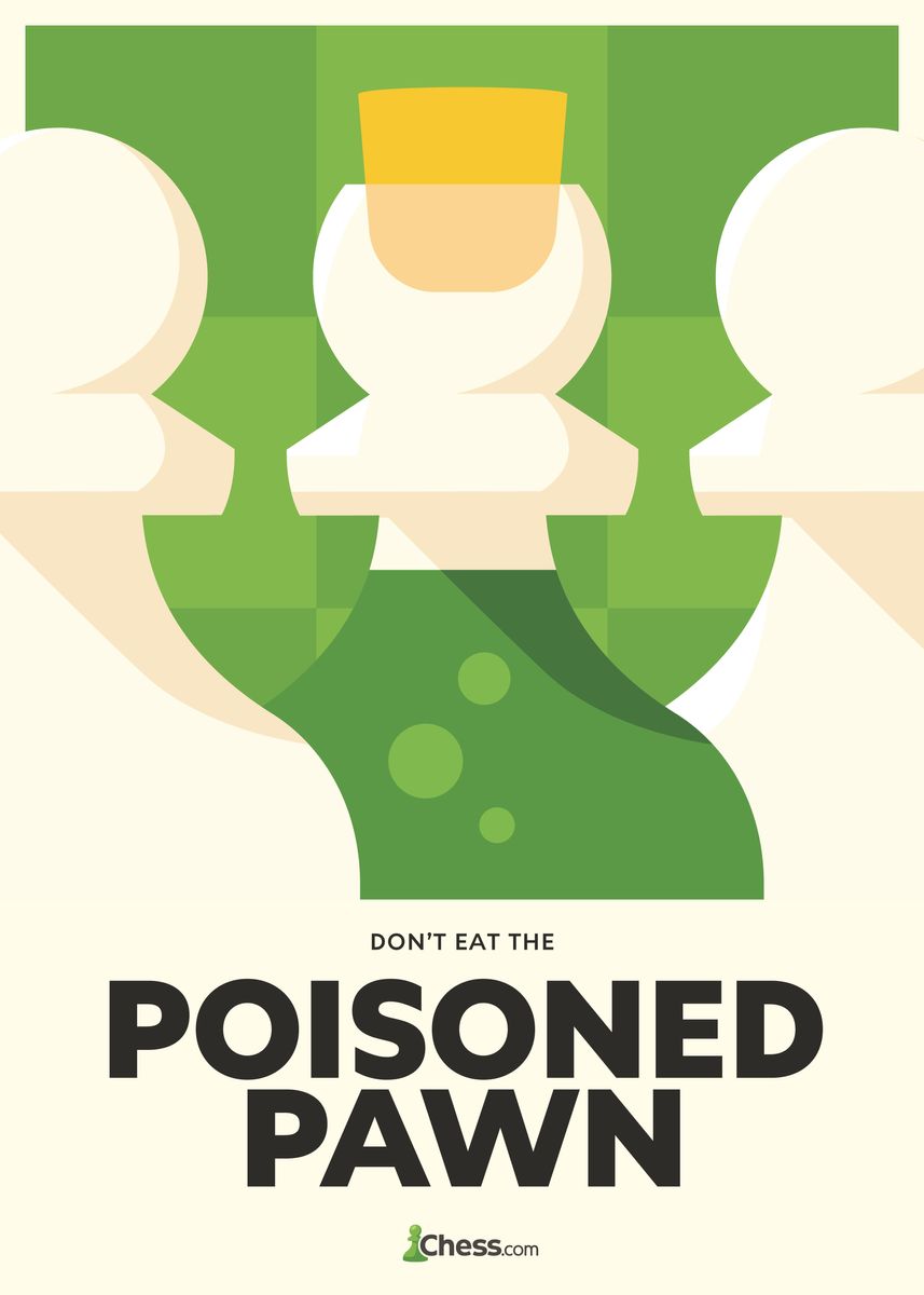 'Poisoned Pawn' Poster, picture, metal print, paint by Chess | Displate