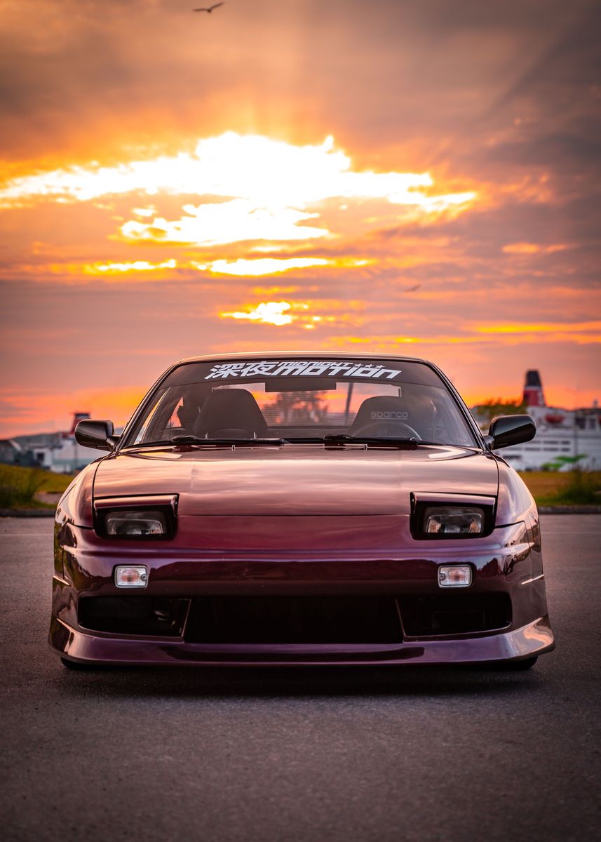 'Nissan 240SX' Poster, picture, metal print, paint by Jason HCK | Displate