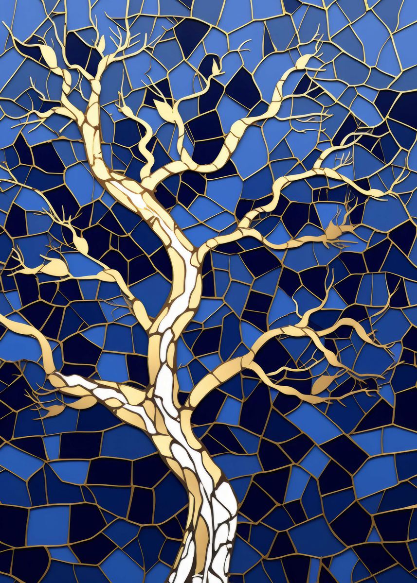 'Mosaic Art' Poster, picture, metal print, paint by Mason Scott | Displate