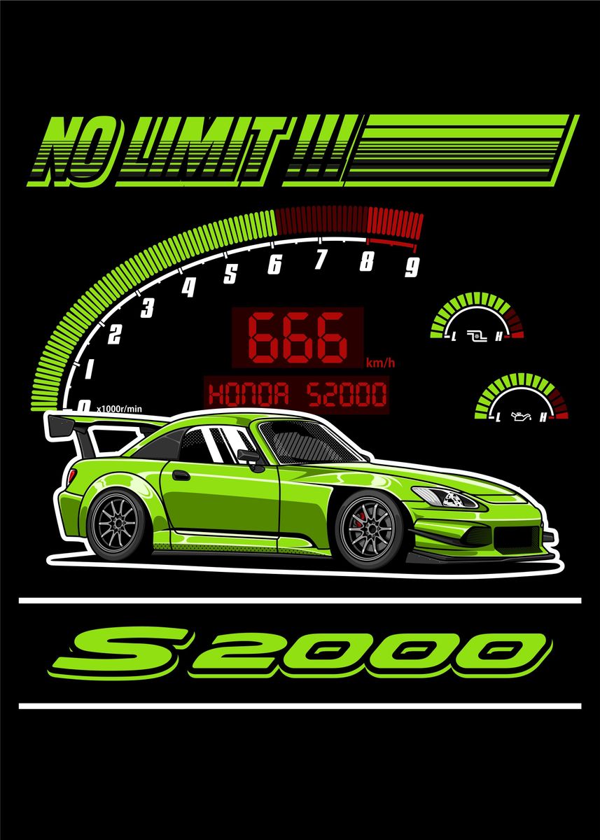 'Honda S2000' Poster, picture, metal print, paint by Heru Kurniawan ...