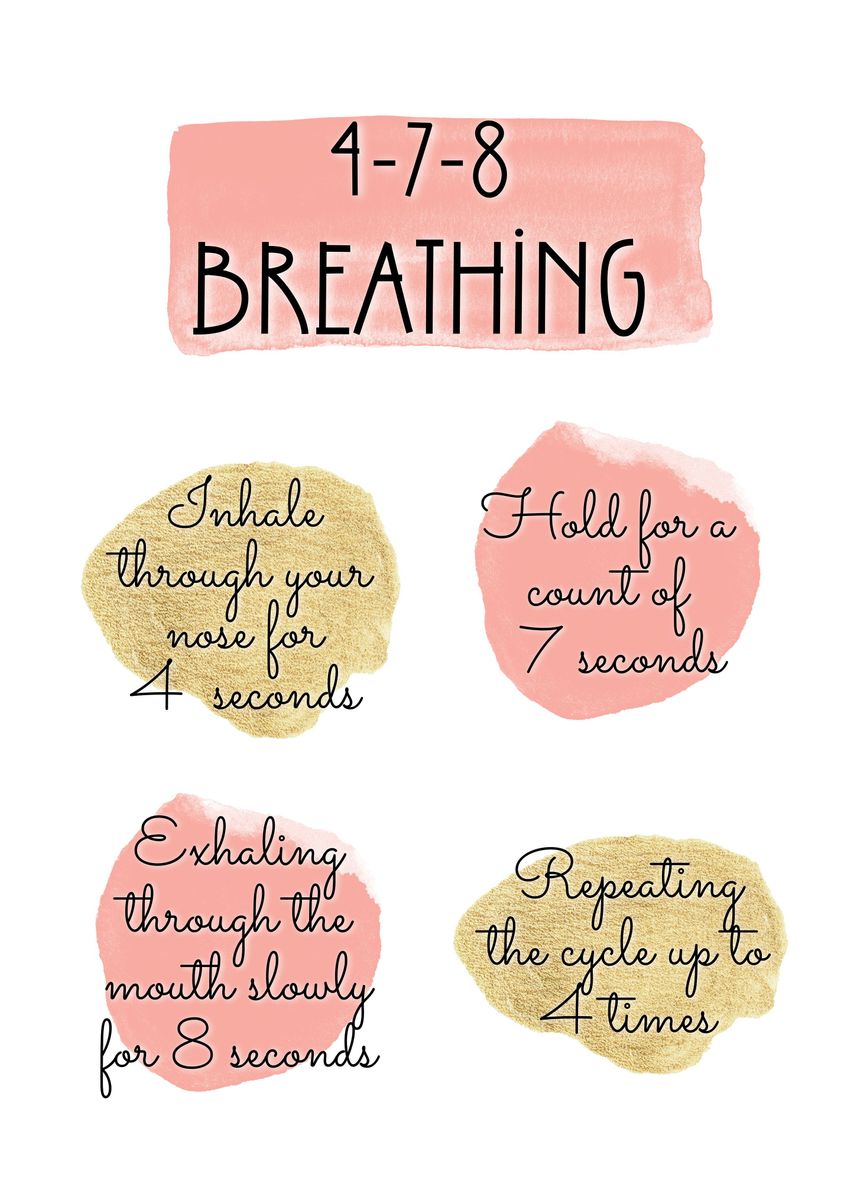 '478 Breathing Technique' Poster, picture, metal print, paint by Jovana ...