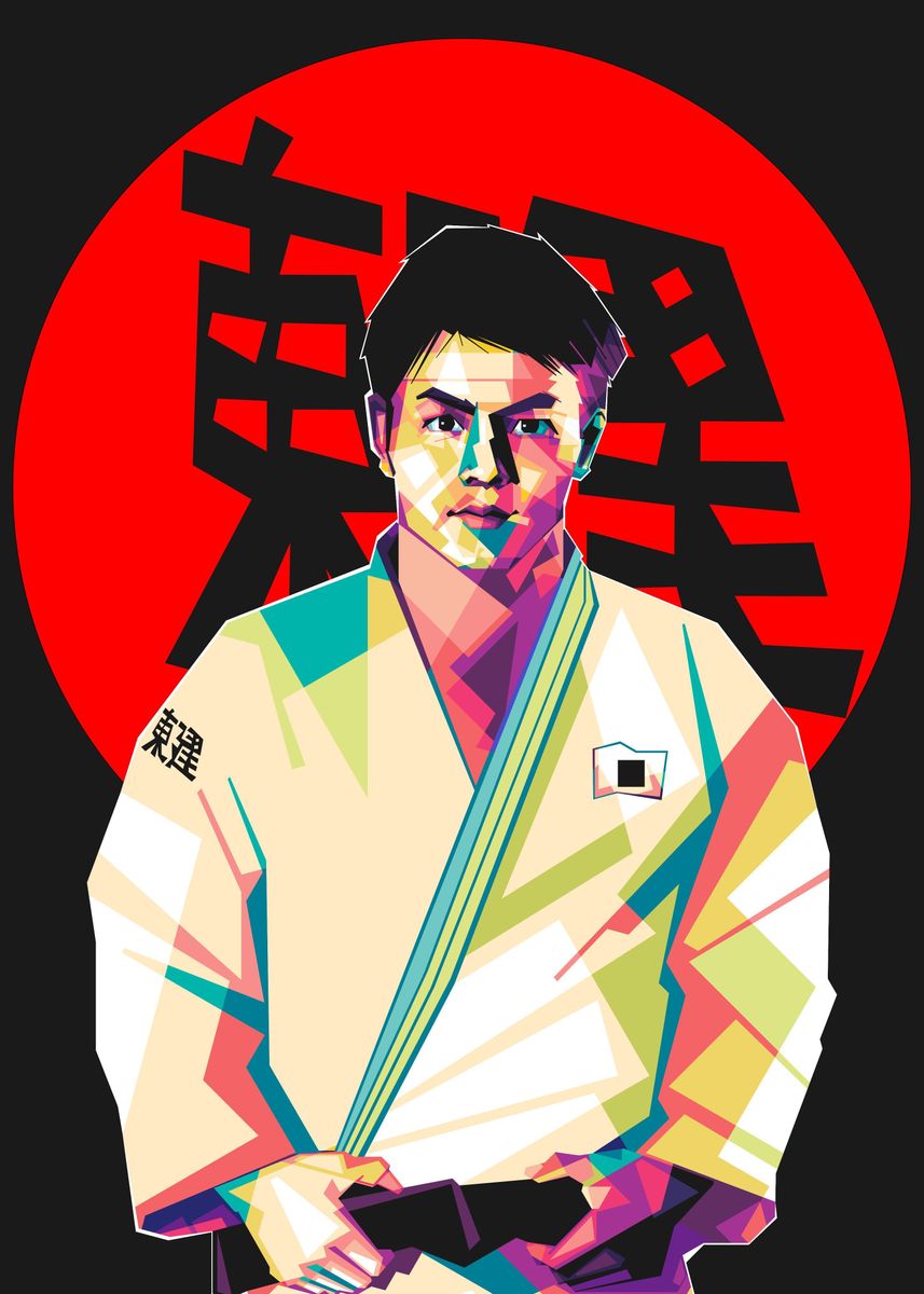 'judo' Poster, picture, metal print, paint by Asran Vektor | Displate