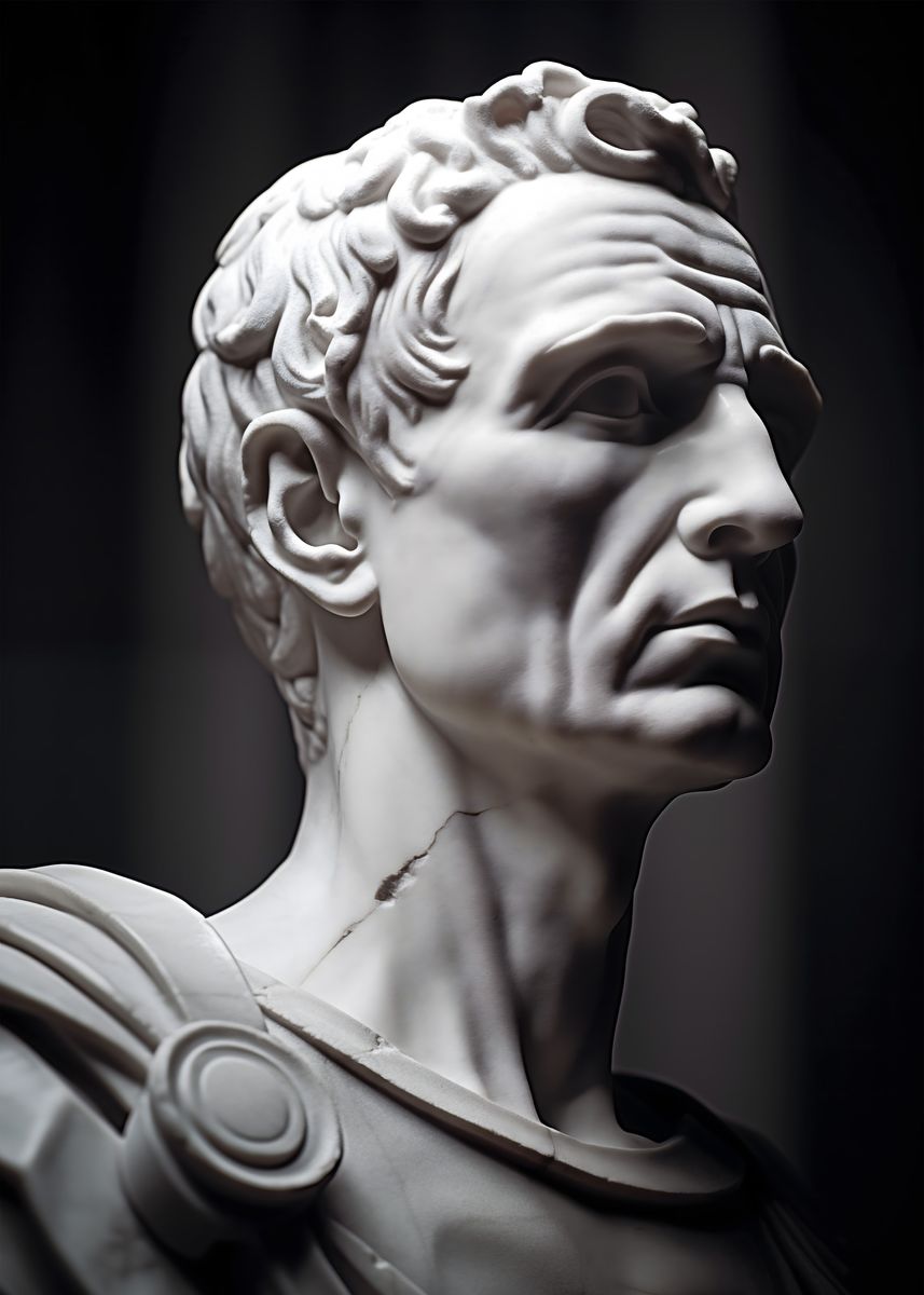 'Julius Caesar Sculpture' Poster, picture, metal print, paint by Vars ...