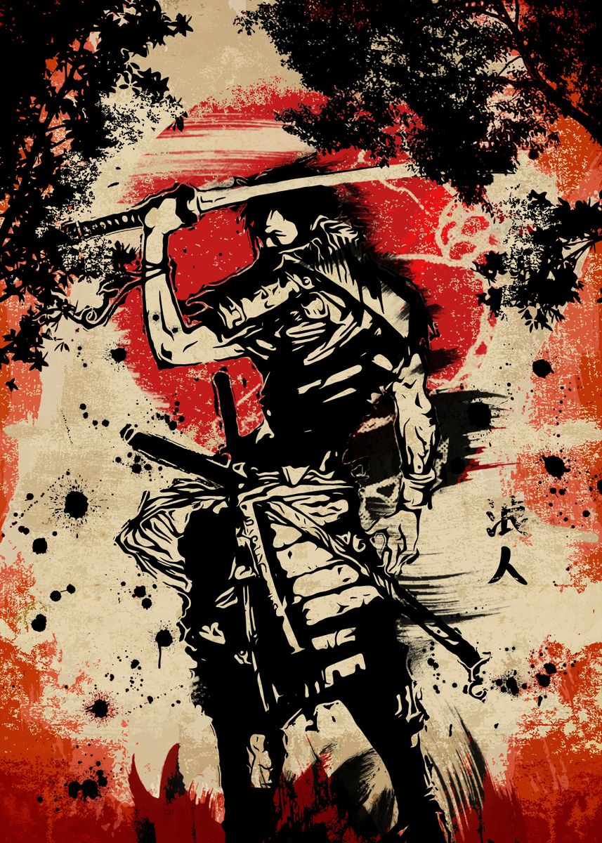 'Ronin VII' Poster, picture, metal print, paint by NoMans | Displate