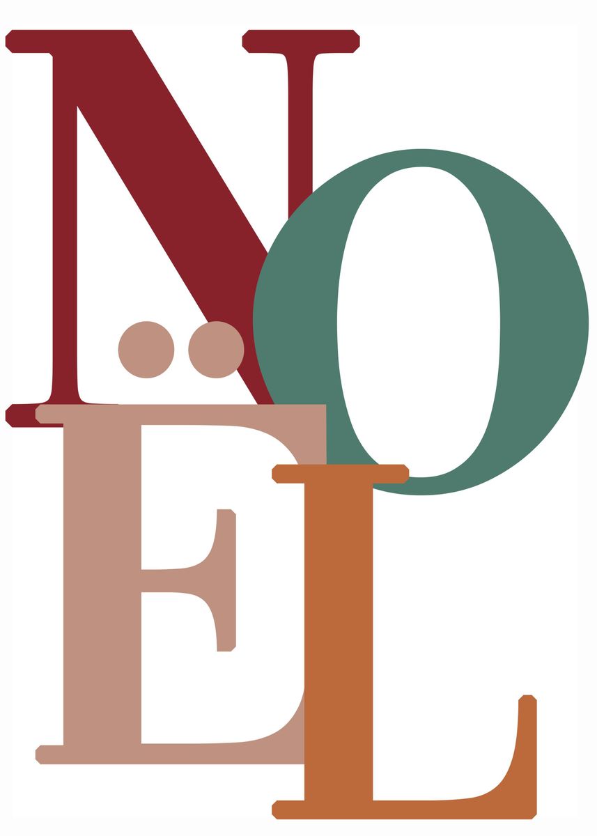 'Noel poster' Poster, picture, metal print, paint by Cristina Romero ...