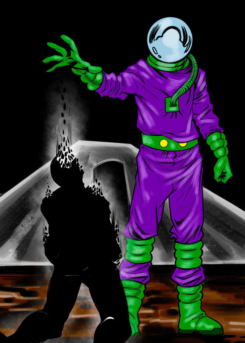 'Alien Horror Spaceman' Poster, picture, metal print, paint by Ultra ...