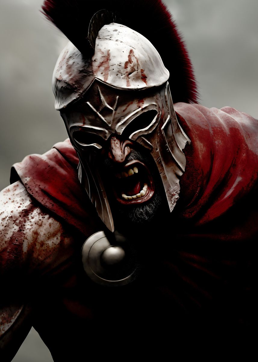 'Leonidas King Of Sparta' Poster, picture, metal print, paint by Vars ...