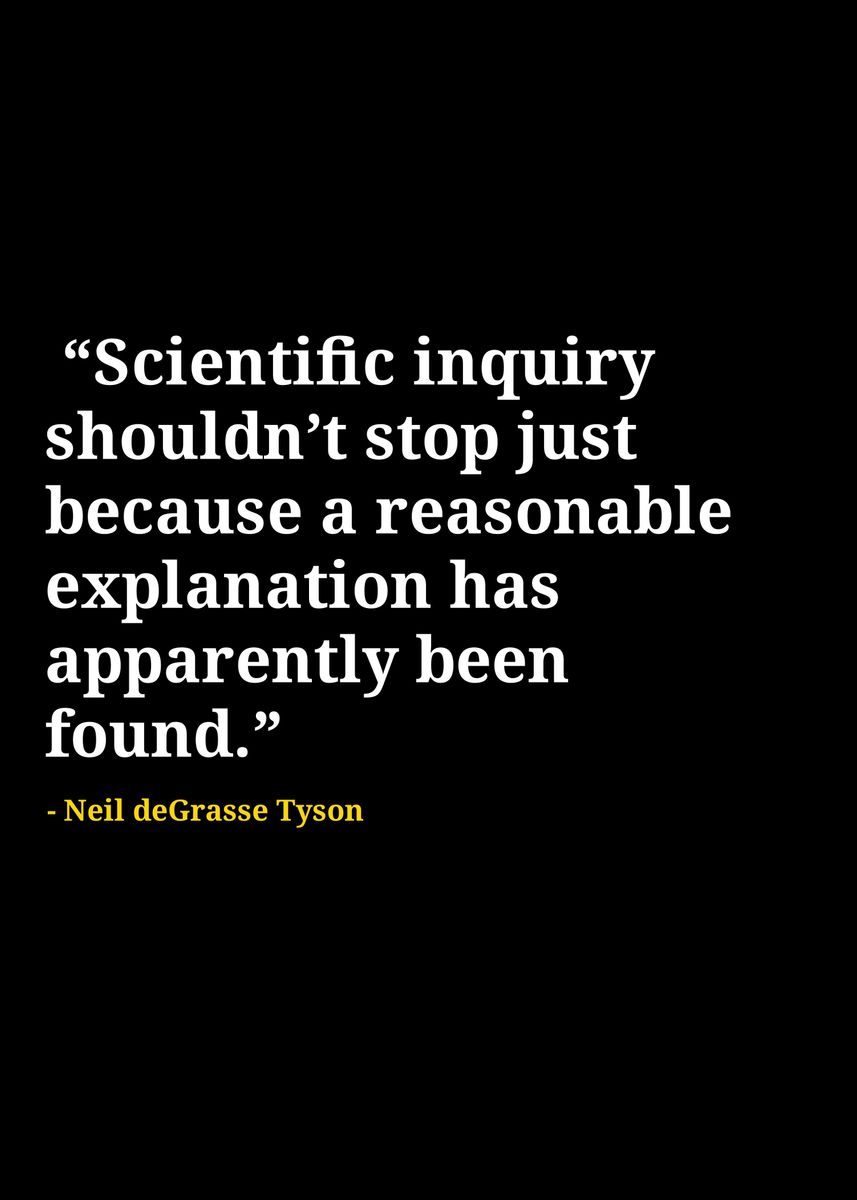 'Neil degrasse Tyson quotes' Poster, picture, metal print, paint by ...