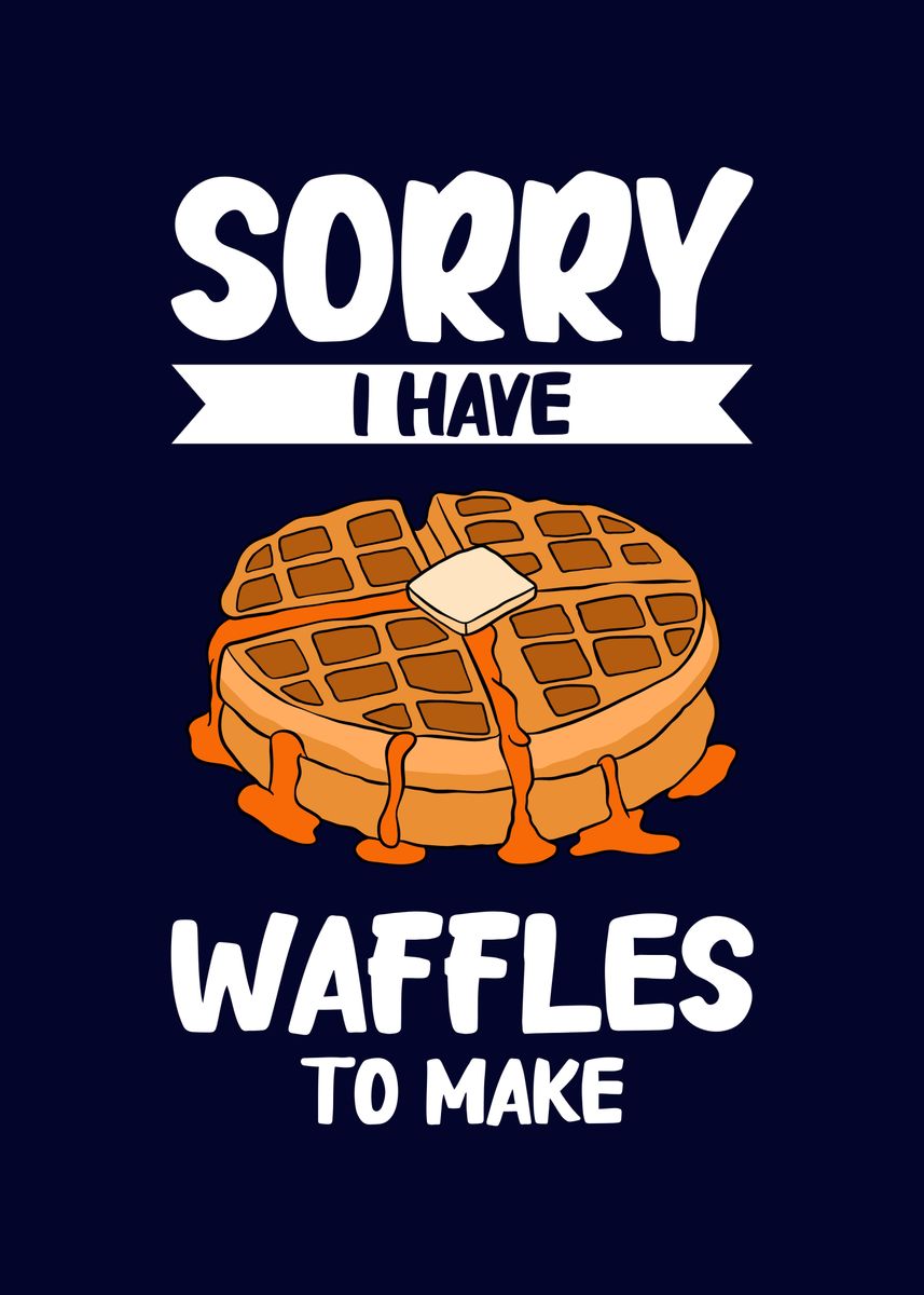 'Funny Waffle Maker' Poster, picture, metal print, paint by MzumO ...