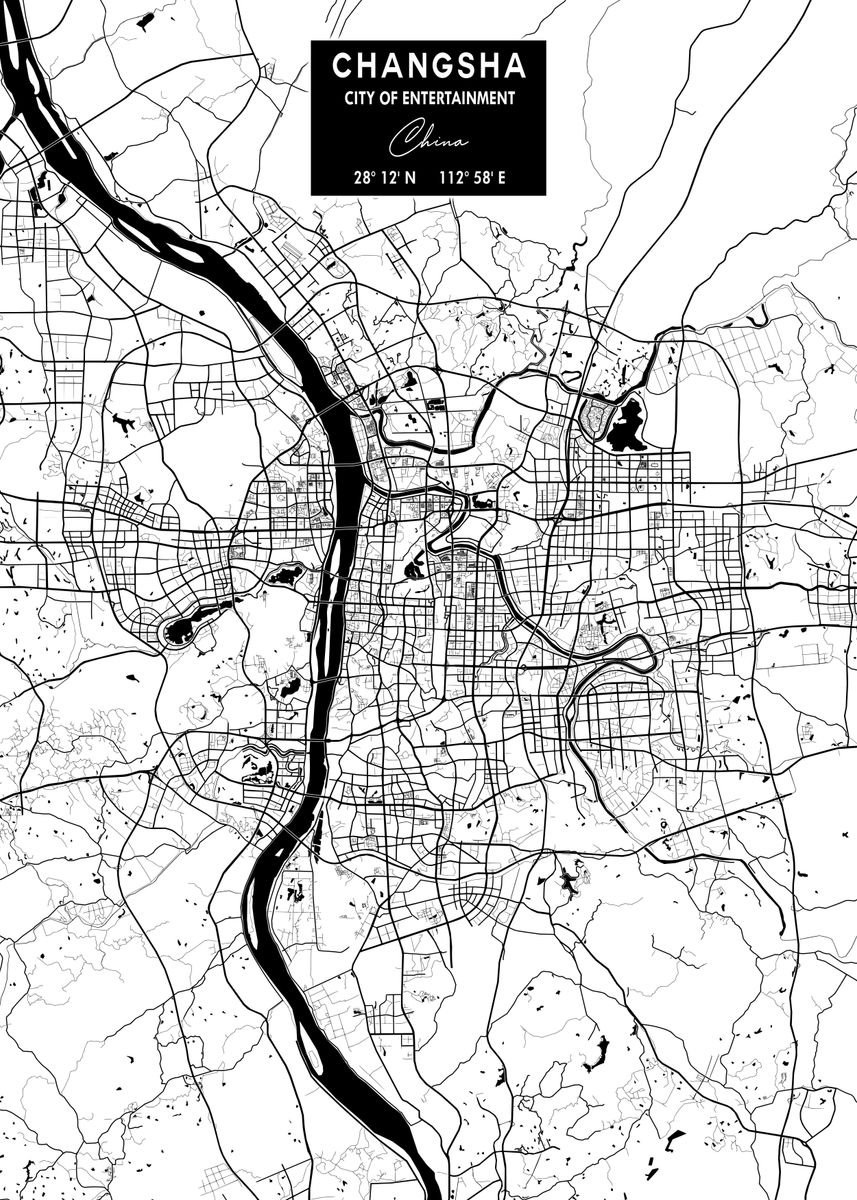 'Changsha China' Poster, picture, metal print, paint by Mcgilvery Colby ...