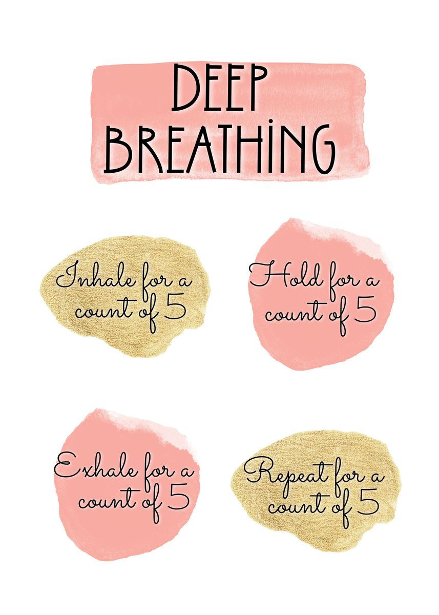 'Deep Breathing Relaxation' Poster, picture, metal print, paint by ...