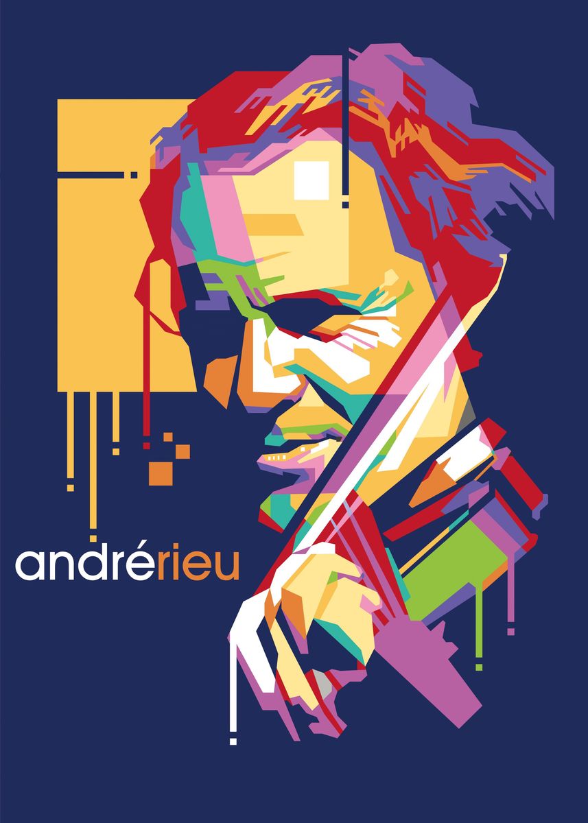 'Andre Rieu' Poster, picture, metal print, paint by Mohamad Helmi ...